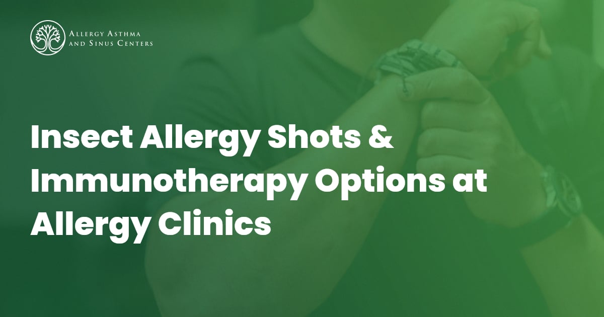Insect Allergy Shots & Immunotherapy Options at Allergy Clinics ...